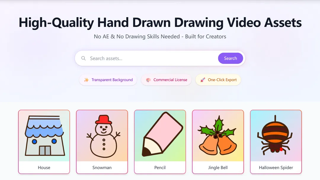 Simple Drawing Video Maker - Hand Drawn Animation Tool